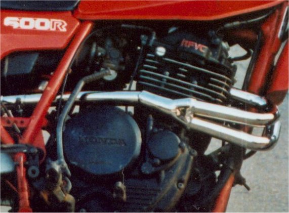 XL600R (PD03) (1983-87) FRONT PIPEWORK ONLY IN STAINLESS STEEL ...