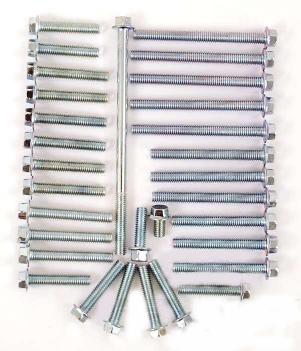 Honda MB50, MT50, MT80, MB80 Screw set for engine 31pcs/set (CHROME ...