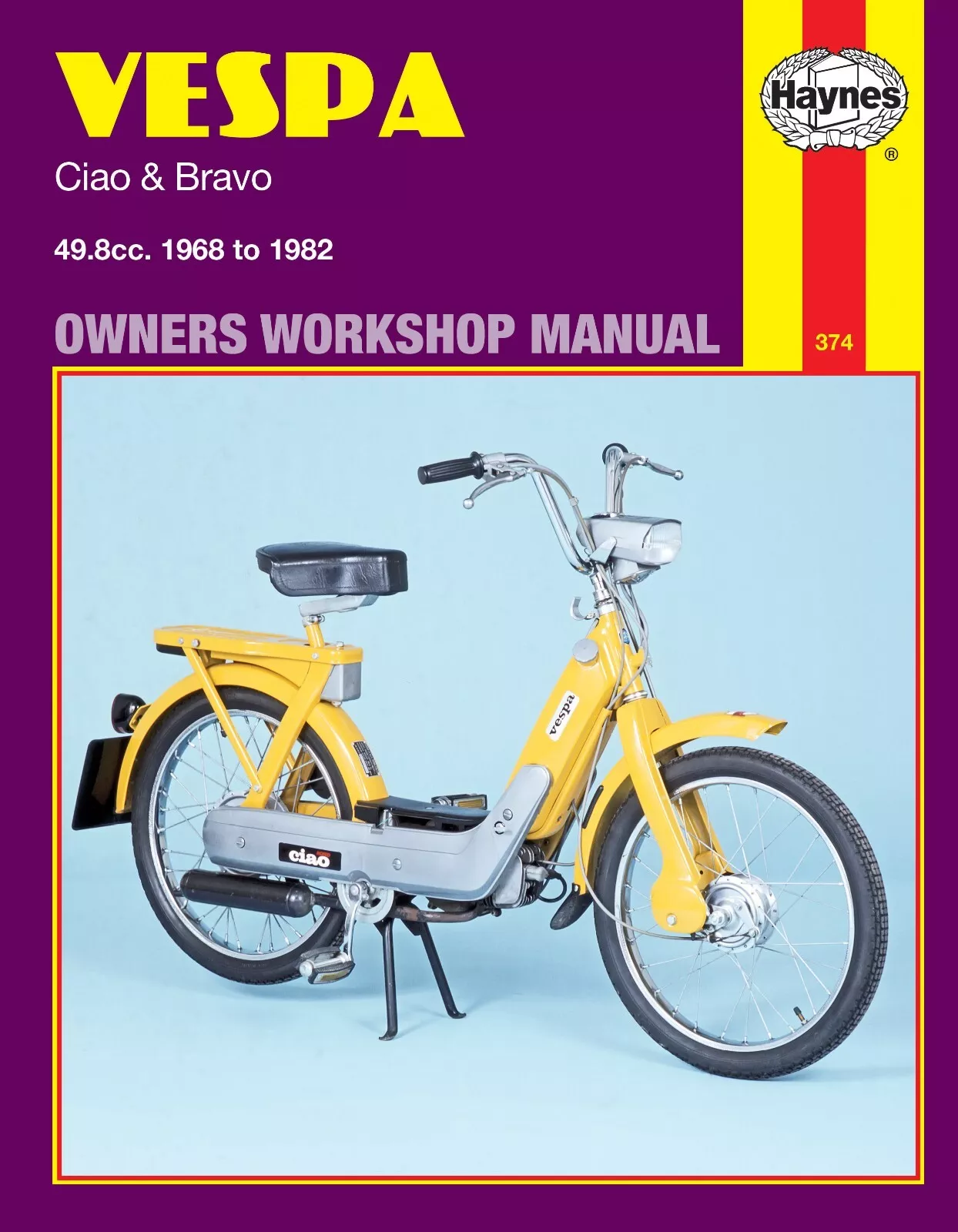 Vespa Ciao, Bravo (1968-82) Haynes Workshop Manual 374 - Motorcycle ...