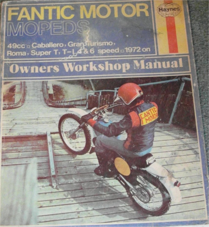 FANTIC MOTOR MOPEDS CABALLERO/GRAND TURISMO/ROMA/SUPER T/T-1 4&6 SPEED ...