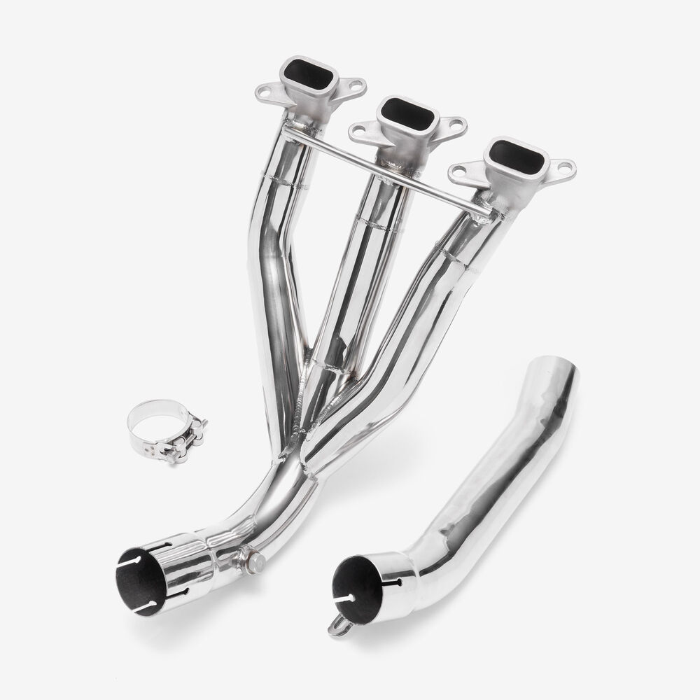 TRIUMPH EXPLORER 1200 (2012-21) DE-CAT EXHAUST DOWNPIPES AND LINK PIPE ...