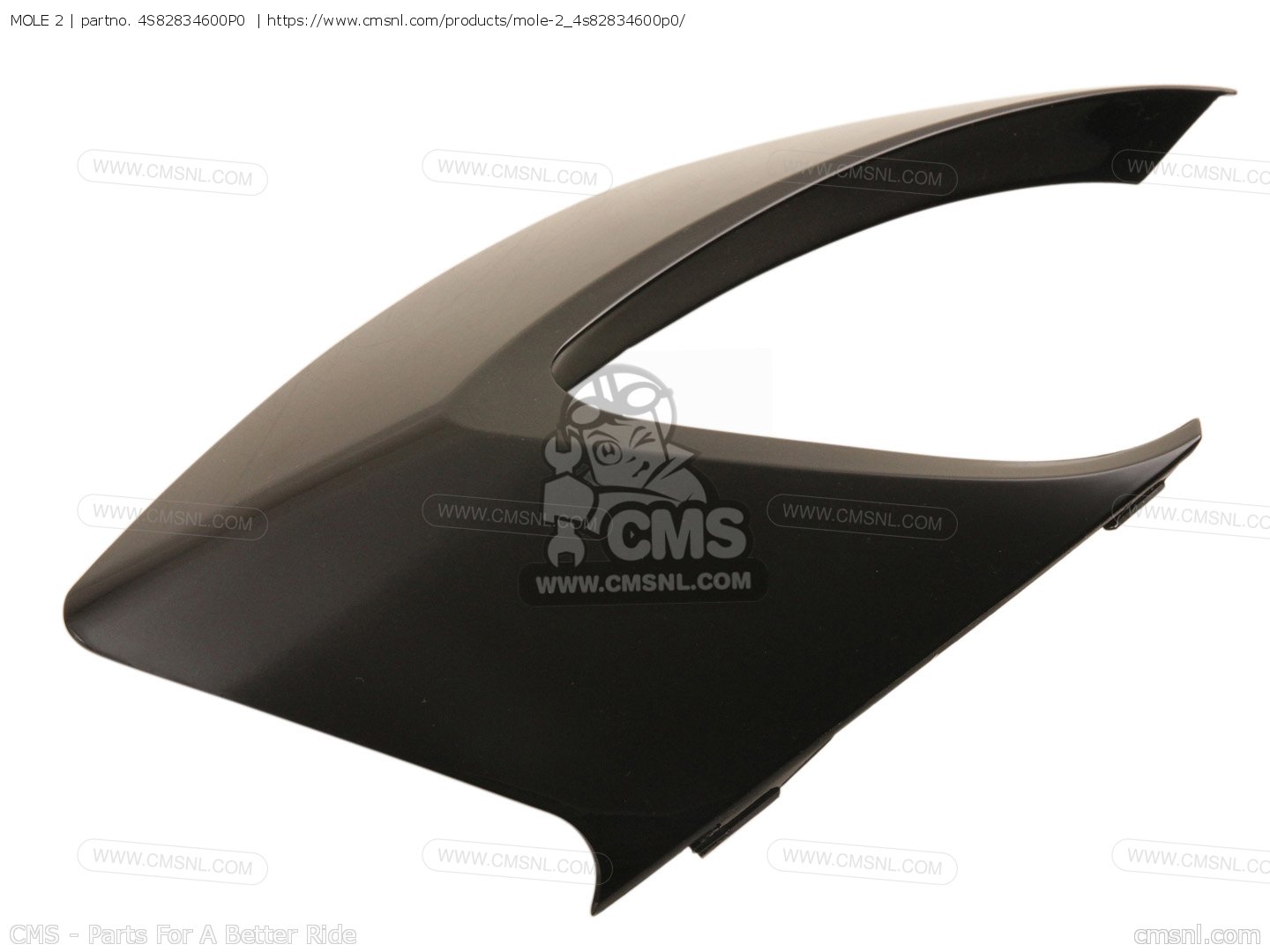 YAMAHA FZ6 SAHG/SAG (2007-09) R/H FAIRING AIR DAM MOLE 2 4S8-28346-00 ...